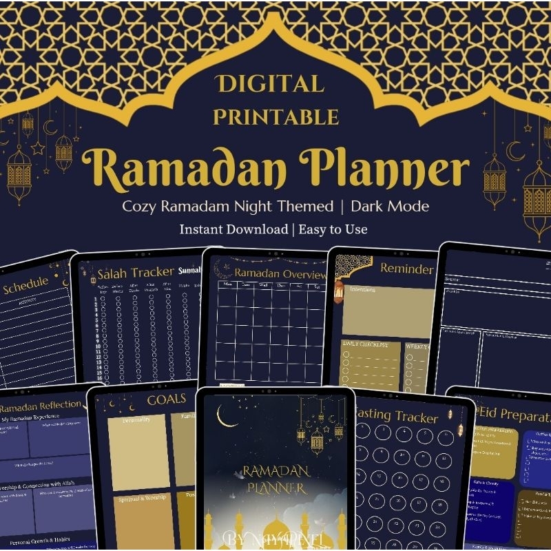 Jual Ramadan Planner | Dark Mode, Digital Planner Printable | Shopee ...