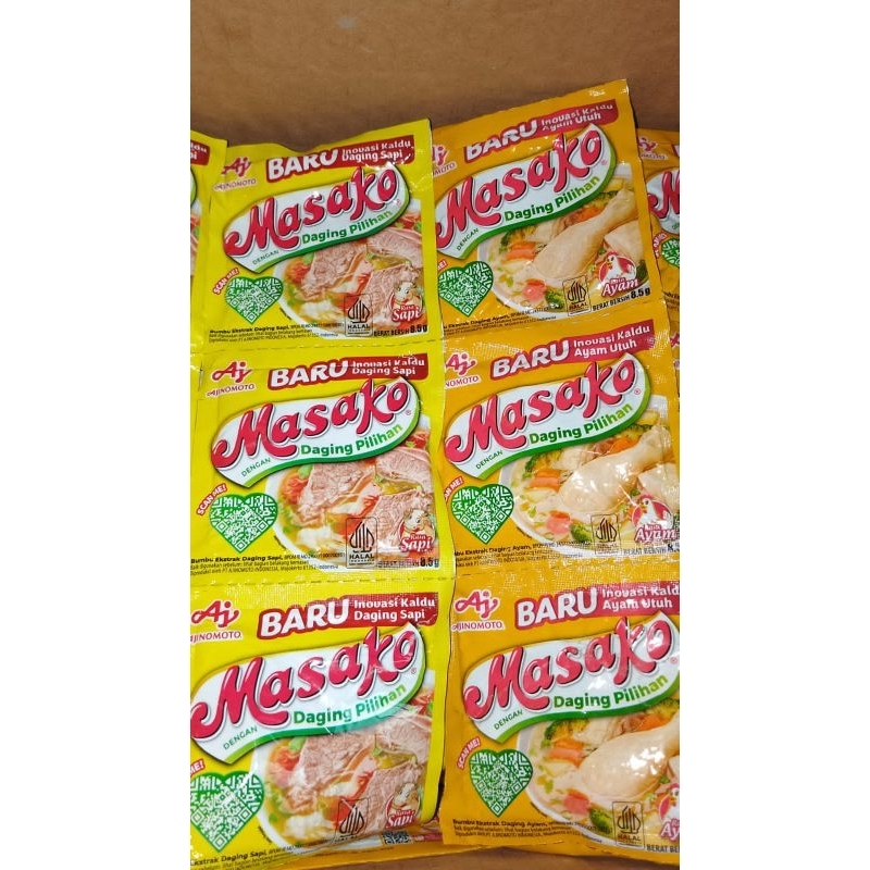 Jual Masako Ayam/Sapi 1 renceng 12 sachet | Shopee Indonesia