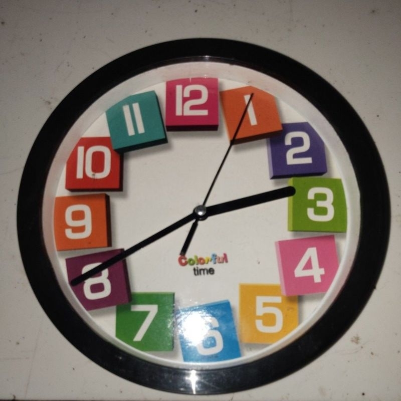 Jual JAM DINDING ANALOG MINIMALIS POLOS JAM MEJA DIAMETER 20CM ONTIME ...