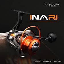 Jual Reel Spinning SEAHAWK INARI 1000 3000 4000 6000 Power Handle ...