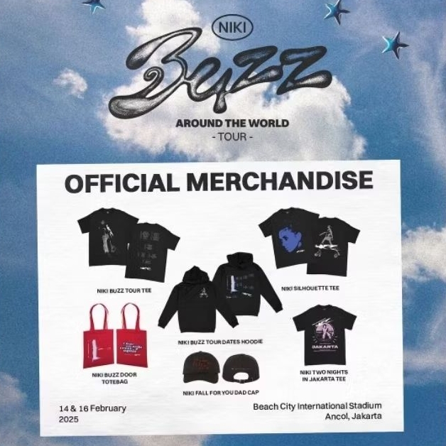 Jual Kaos Hoodie official Niki tour | Shopee Indonesia