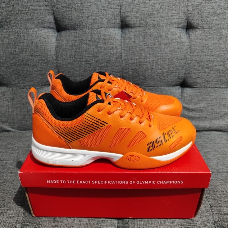 Jual Sepatu Badminton/Bulutangkis Astec HILL Men's - Orange | Shopee ...