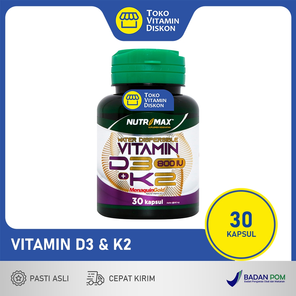 Jual NUTRIMAX WATER DISPERSIBLE VITAMIN D3 PLUS K2 30 TABLET | Suplemen ...