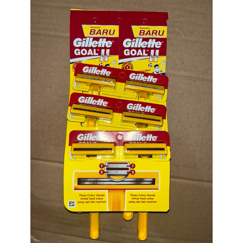 Jual pisau cukur Gillette kuning 2 super tajam murah (6 Pcs) | Shopee ...