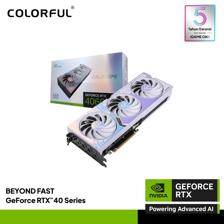 Jual COLORFUL IGAME RTX 4060 ULTRA W OC 8GB GDDR6 NVIDIA / 4060 ...