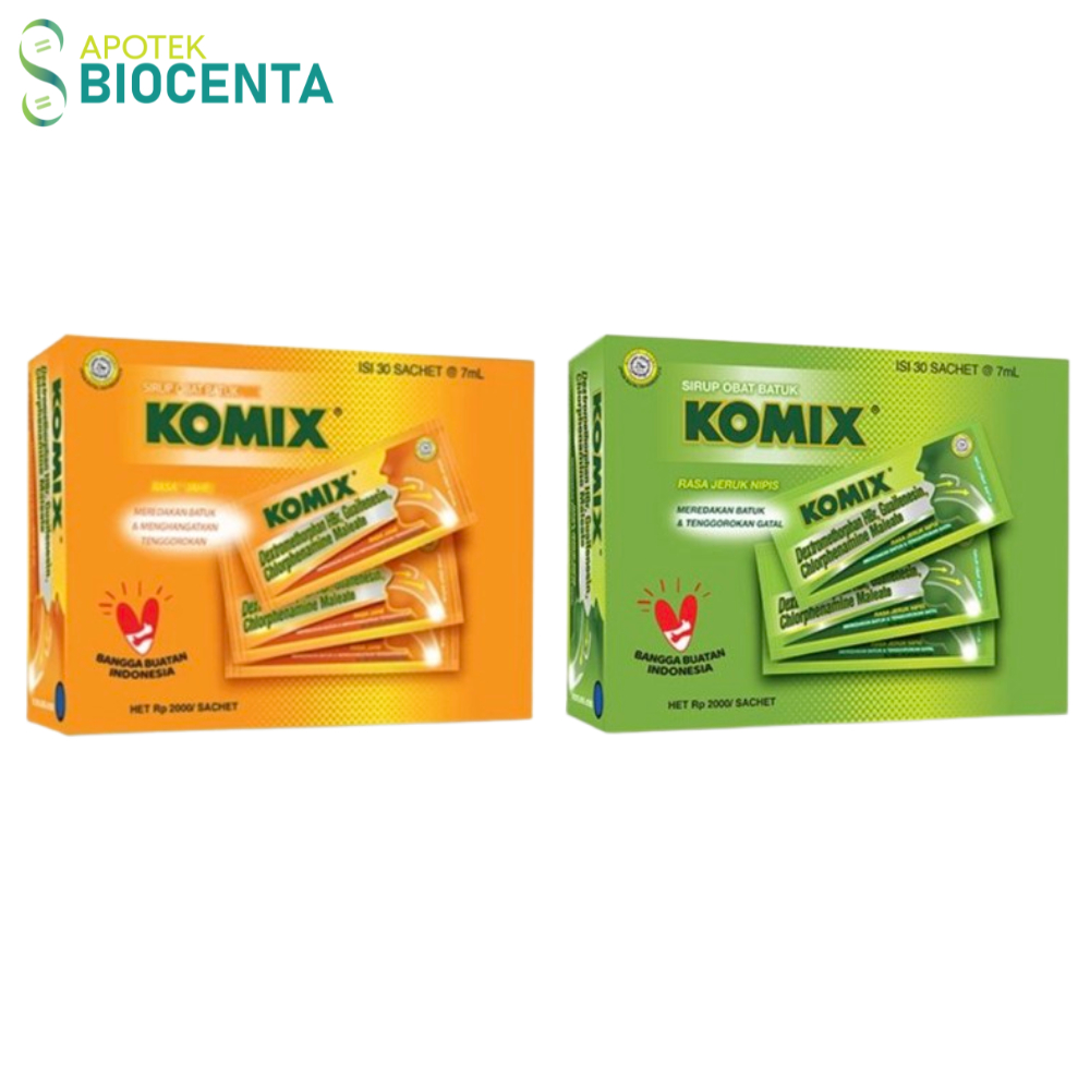Jual Komix Obat Batuk Rasa Jahe Dan Jeruk Box Isi 30 Sachet | Shopee ...