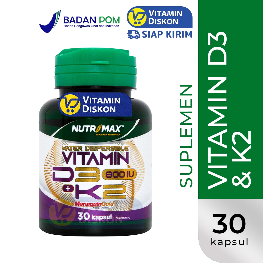 Jual NUTRIMAX WATER DISPERSIBLE VITAMIN D3 PLUS K2 30 TABLET | Suplemen ...