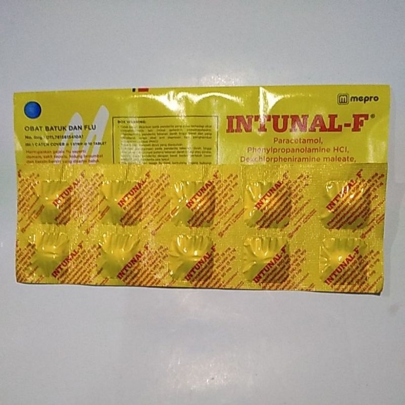 Jual intunal f perlembar 10 tablet | Shopee Indonesia