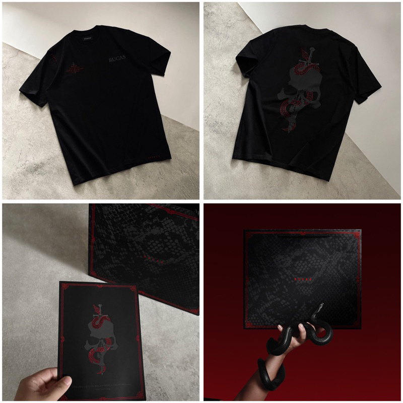 Jual [ORIGINAL] Rucas “YEAR OF SNAKE” Skeleton T-shirt || RUCAS ARTIST ...
