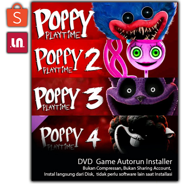 Jual Poppy Playtime ( Chapter 1, 2, 3, 4 ) - PC DVD Games | Shopee ...