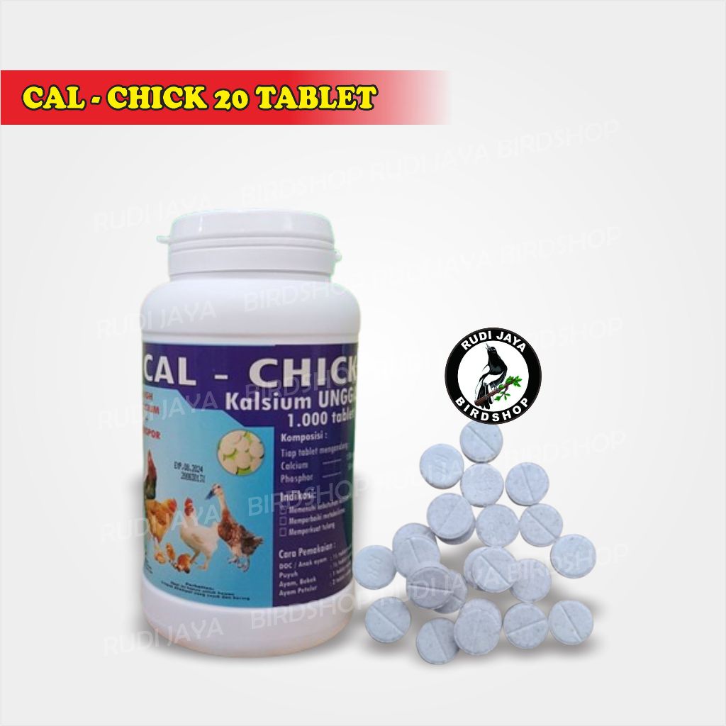 Jual CAL CHICK 30 TABLET RAID-ALL MENCUKUPI KEBUTUHAN VITAMIN KALSIUM ...