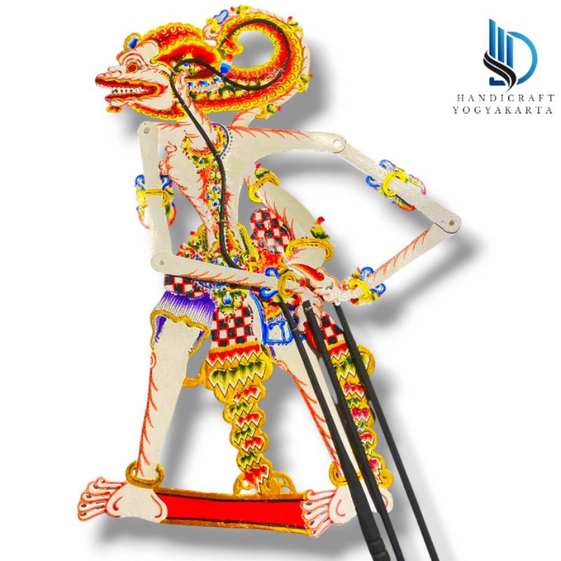 Jual Wayang Kulit Hanoman Obong Asli Kulit Sapi Gapit Bambu Ukuran ...