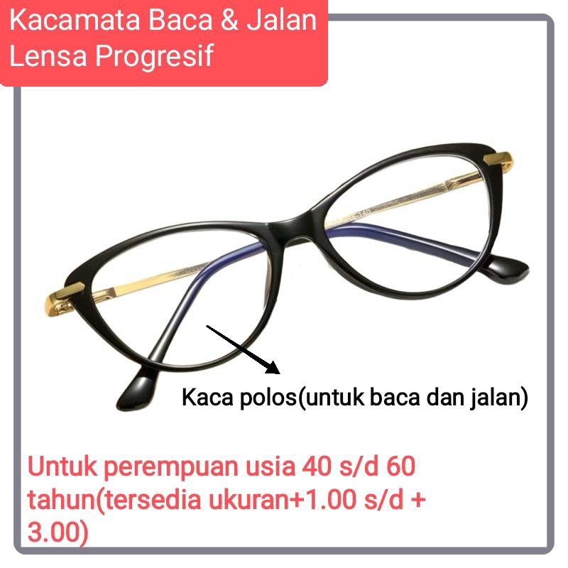 Jual Frame kacamata baca dan jalan lensa progresif anti bluray ...