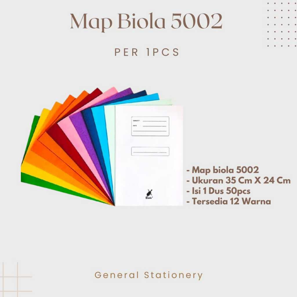 Jual Map Biola 5002 / 1pcs / Map kertas / Map ujian | Shopee Indonesia