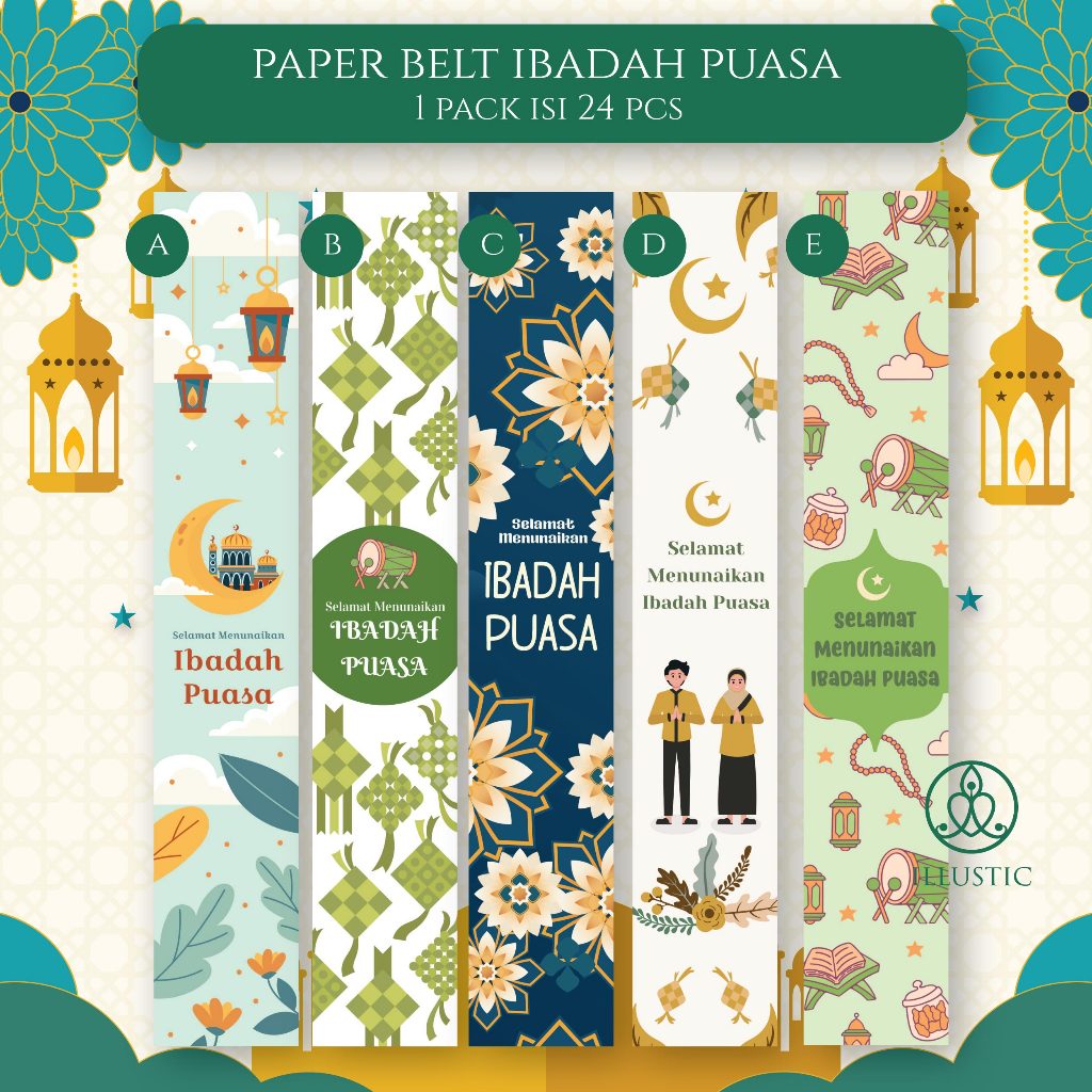 Jual Paper Belt Sleeve Selamat Berbuka Puasa Menunaikan Ibadah Puasa ...