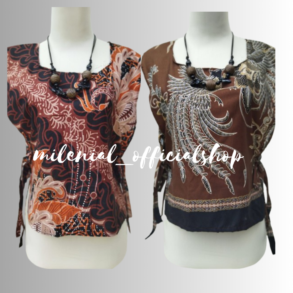 Jual BAJU ROMPI Vest Batik Dewasa Rompi Outer Kerja Outfit Modern ...