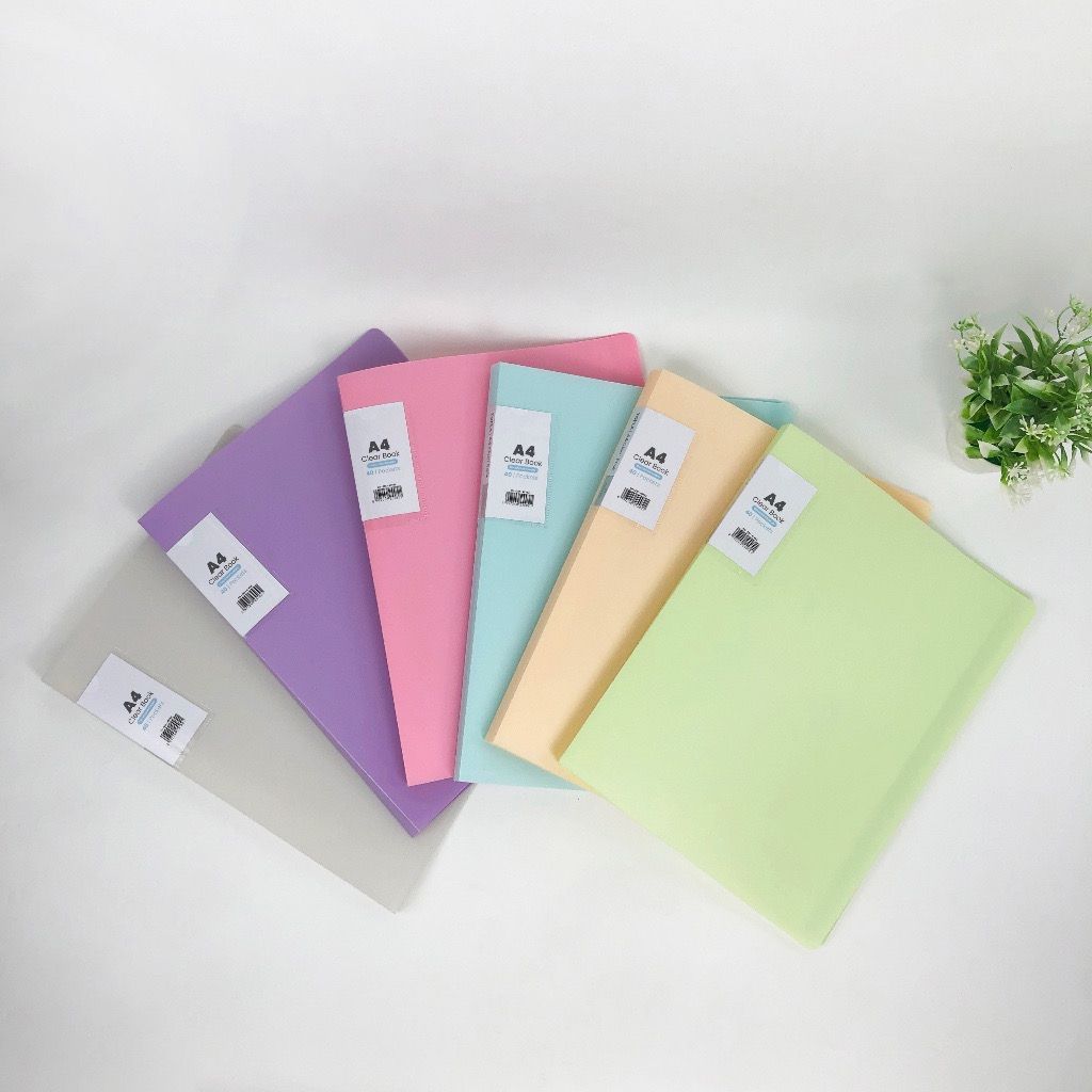 Jual clear holder map dokumen TOPLA A4 pastel kode 222 isi 20 lembar / 40 lembar / 60 lembar ...