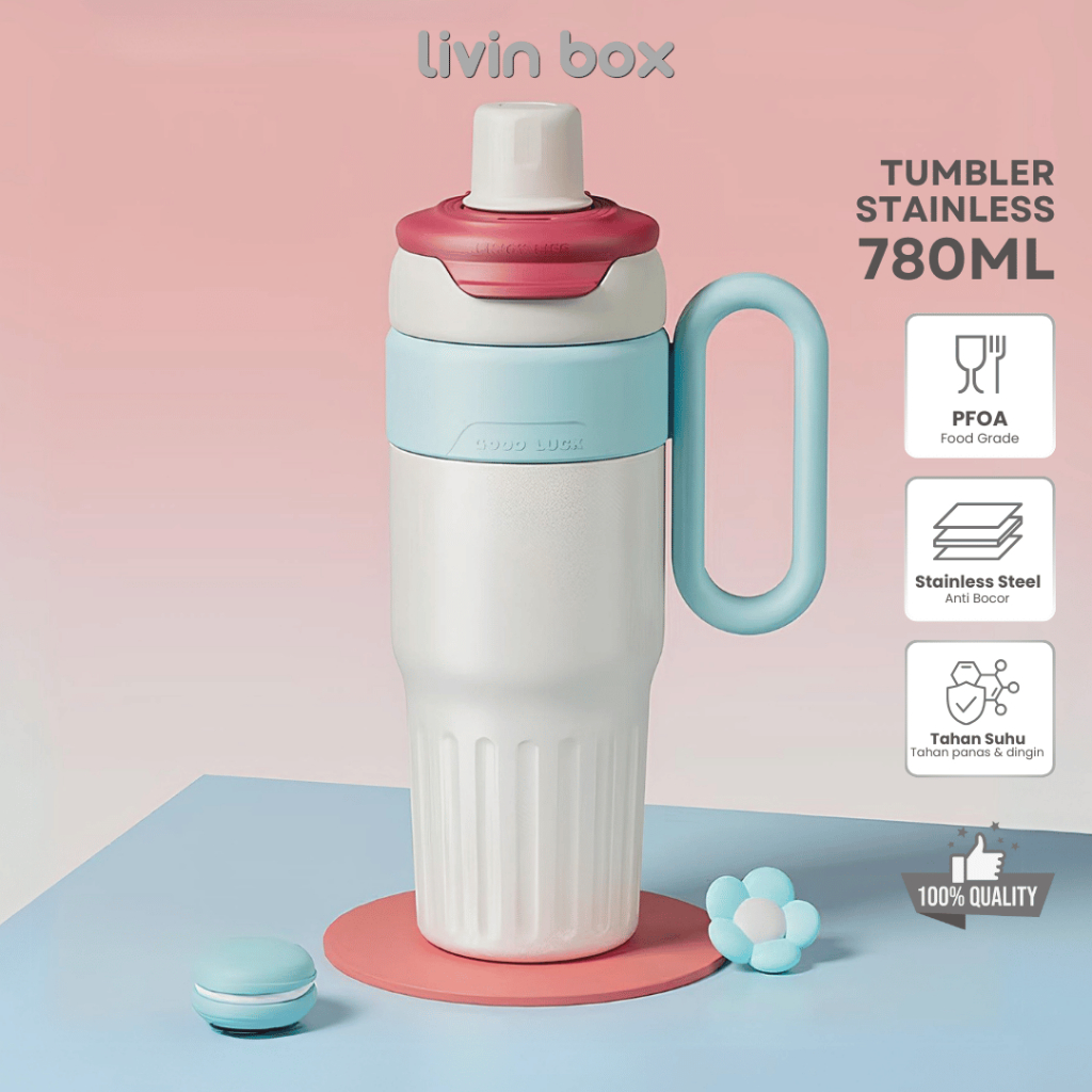 Jual LIVINBOX Tumbler Infused Water Stainless Steel 316 Botol Minum Anak Tahan Panas dan Dingin ...