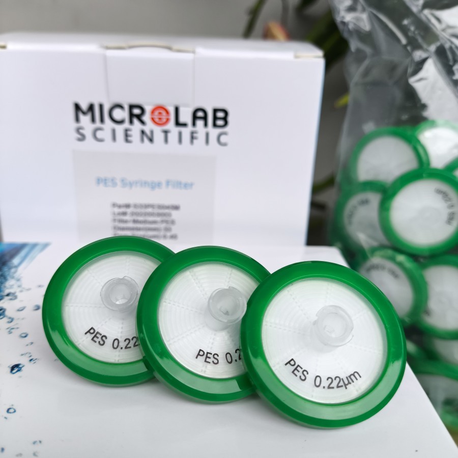 Jual PES (Polyethersulfone) Syringe Filter, pore: 0.22um, diameter ...