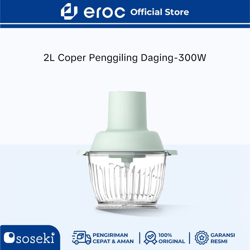 Jual SOSEKI 2L Coper Penggiling Daging / 300W Mode Lima Kecepatan Opsional Blender Chopper ...
