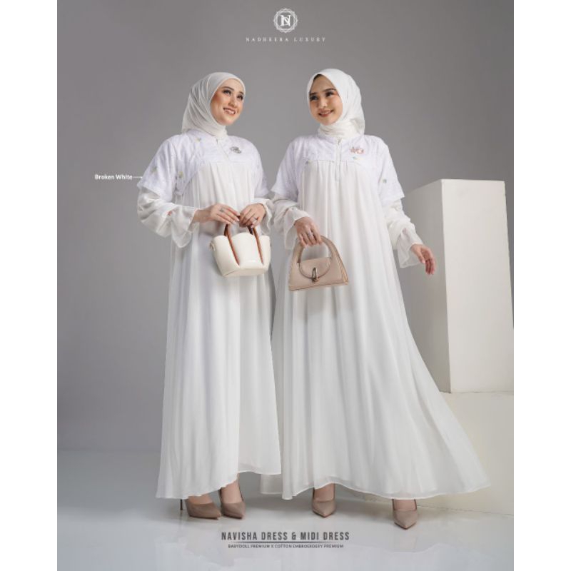 Jual NEW!!! NAVISHA SERIES BROKEN WHITE BY NADHEERA LUXURY | Shopee ...