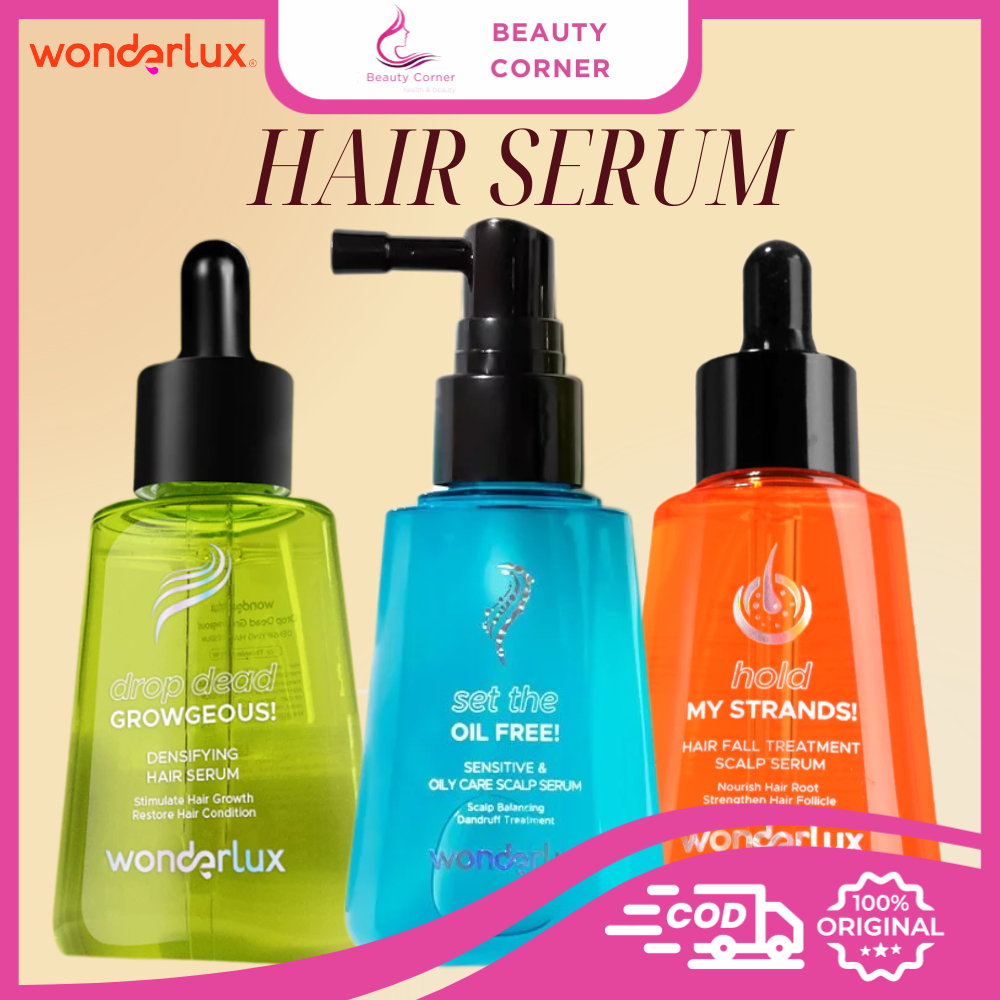Jual Wonderlux Hair Serum Growth | Hair Fall Treatment | Set The Oil ...