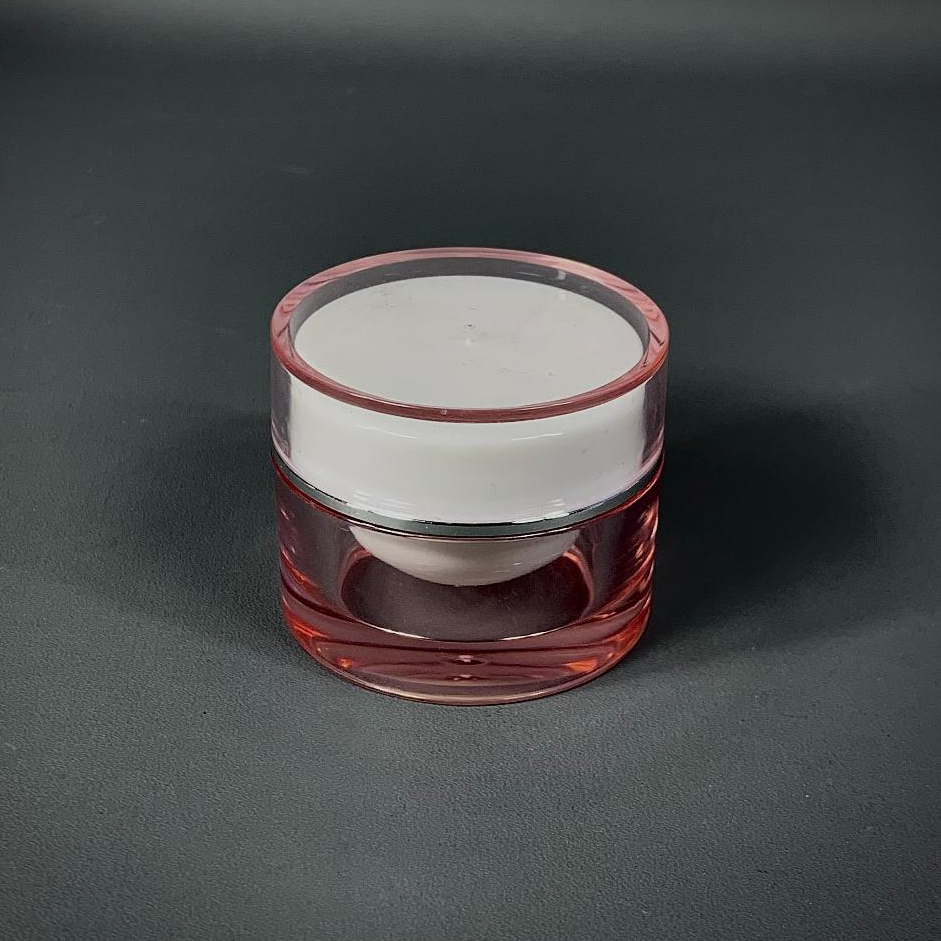 Jual Pot Acrylic 10 gram Pink Transparant / Pot Cream 10 gram / Pot ...