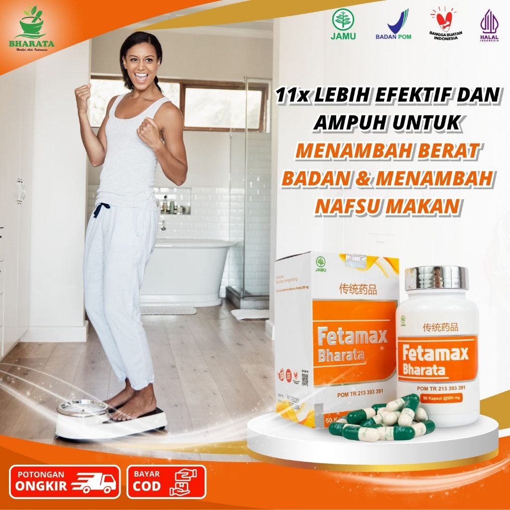 Jual Obat Gemuk Penggemuk Penambah Berat Badan Fetamax Bharata | Shopee ...