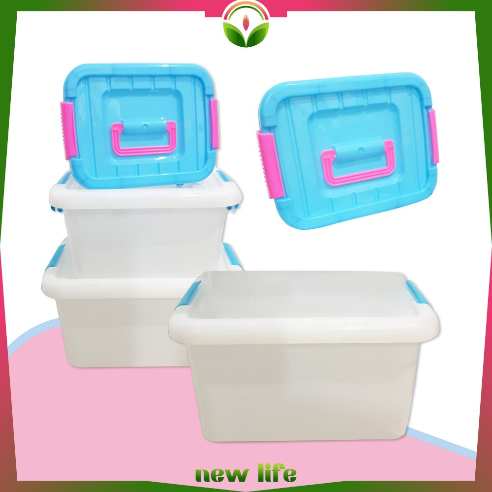 Jual Kotak Penyimpanan Plastik Serbaguna / Tempat Mainan Balok Wadah ...
