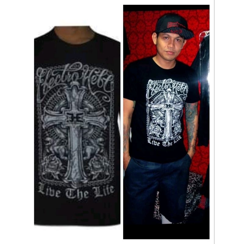 Jual TSHIRT ELECTROHELL CELTIC CROSS BK SECOND | Shopee Indonesia