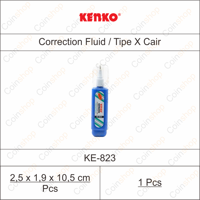 Jual Kenko KE-823 Correction Pen Tipe X Tip-Ex Tip X Tipex Cair Per Pcs | Shopee Indonesia