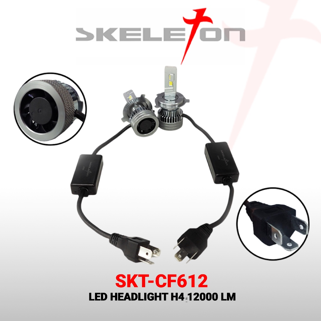 Jual Skeleton Lampu Led Head Lamp Dan Foglamp SKT-CF612 H4 H7 H11 HB3 ...