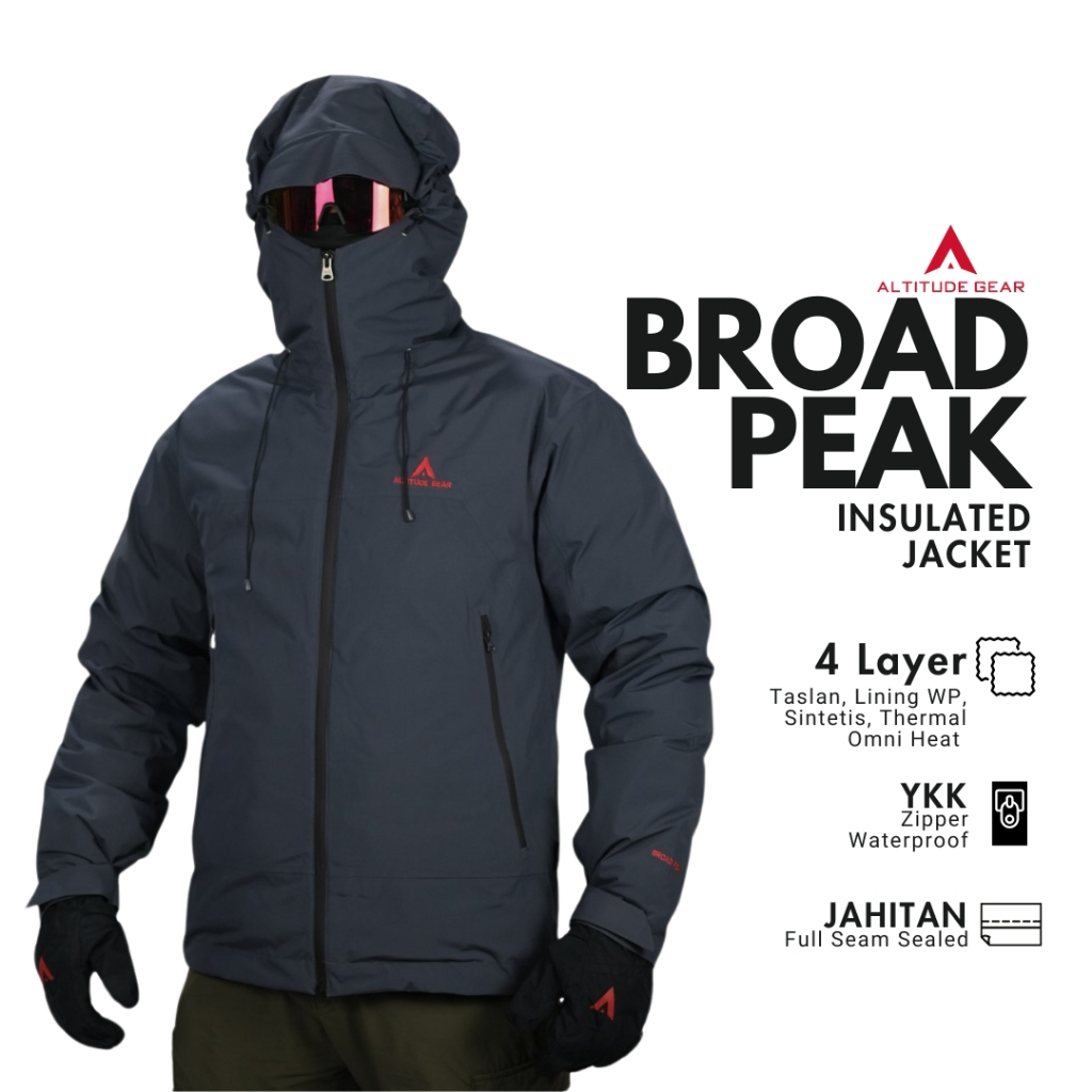 Jual Altitude Gear Broadpeak Insulated Jaket Gunung Outdoor Waterproof ...
