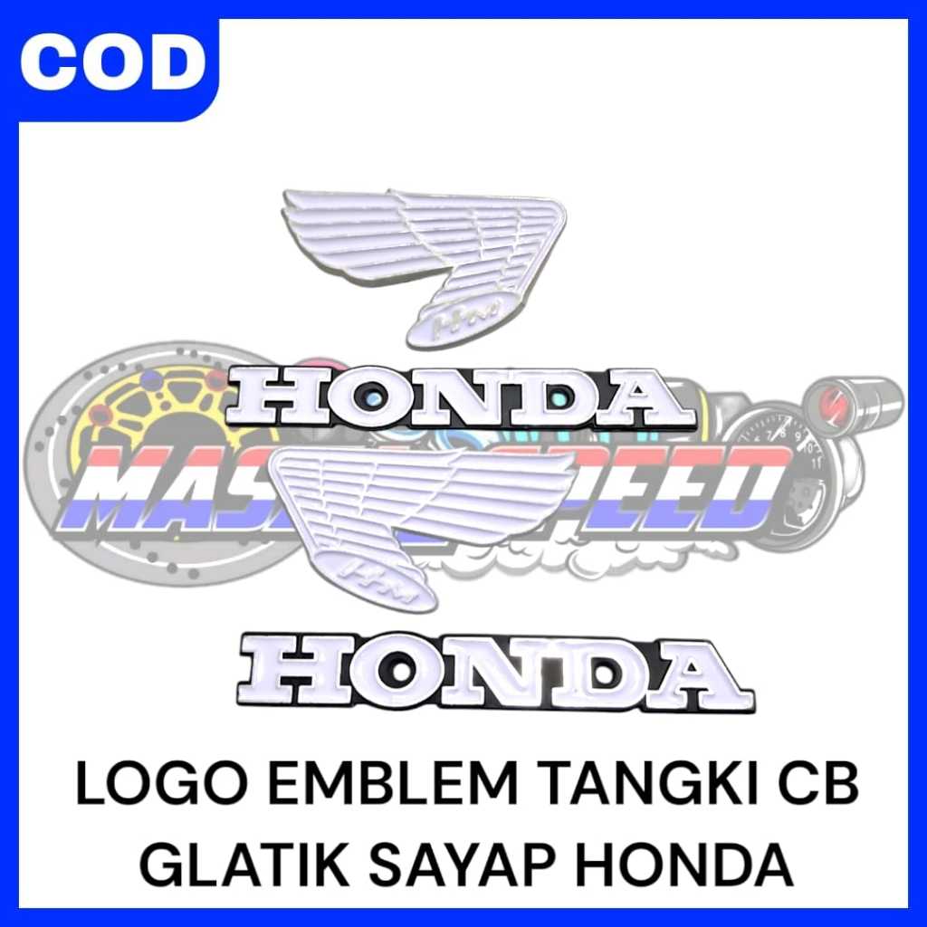 Jual EMBLEM TANGKI SAYAP CB GLATIK LOGO TENGKI HONDA CB 100 IMPORT ...
