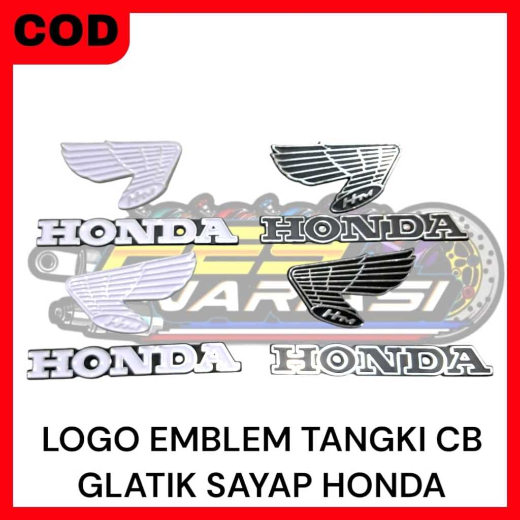 Jual EMBLEM TANGKI SAYAP CB GLATIK LOGO TENGKI HONDA CB 100 IMPORT ...