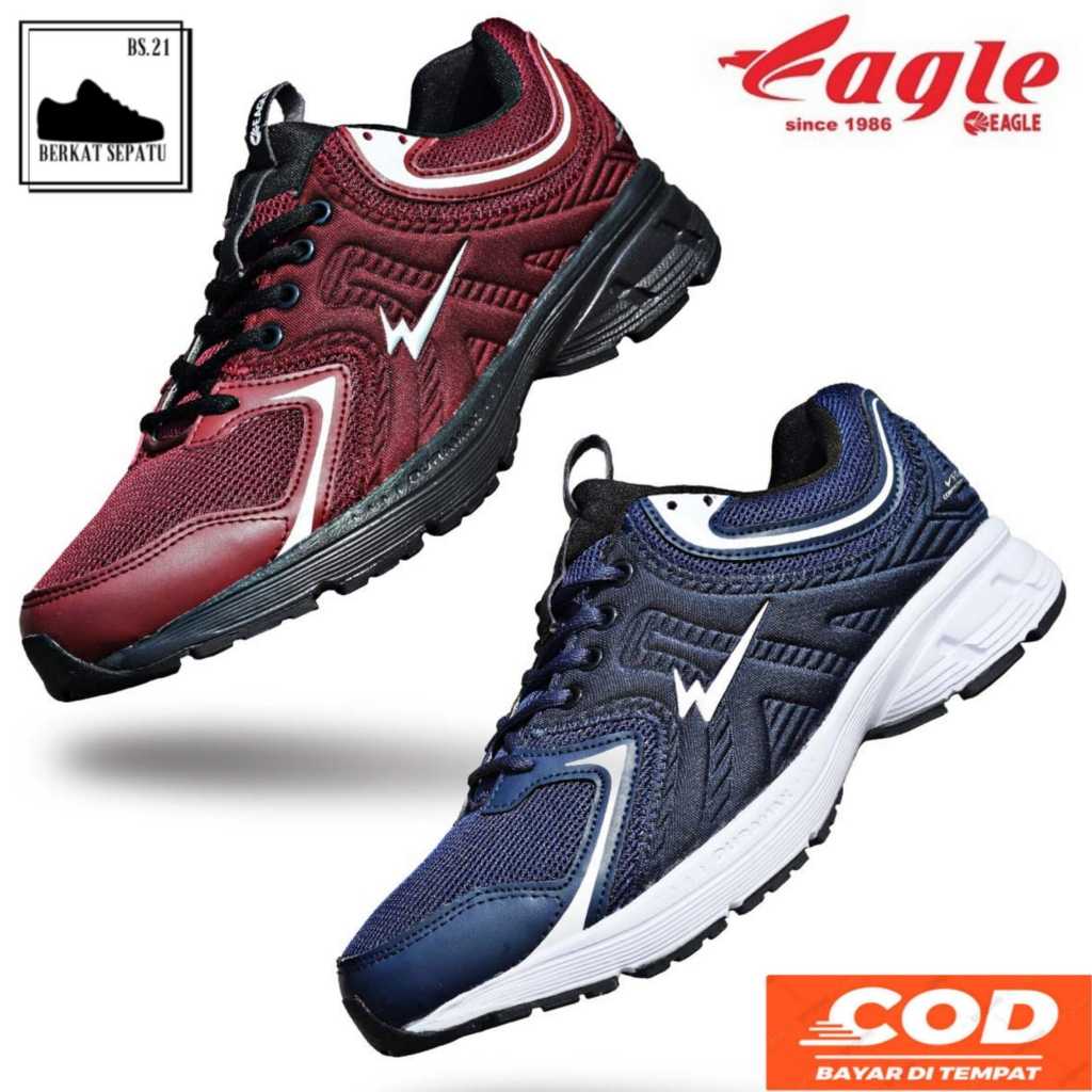 Jual [COD] Sepatu Sneakers Running Eagle Force Power Original | Sepatu ...