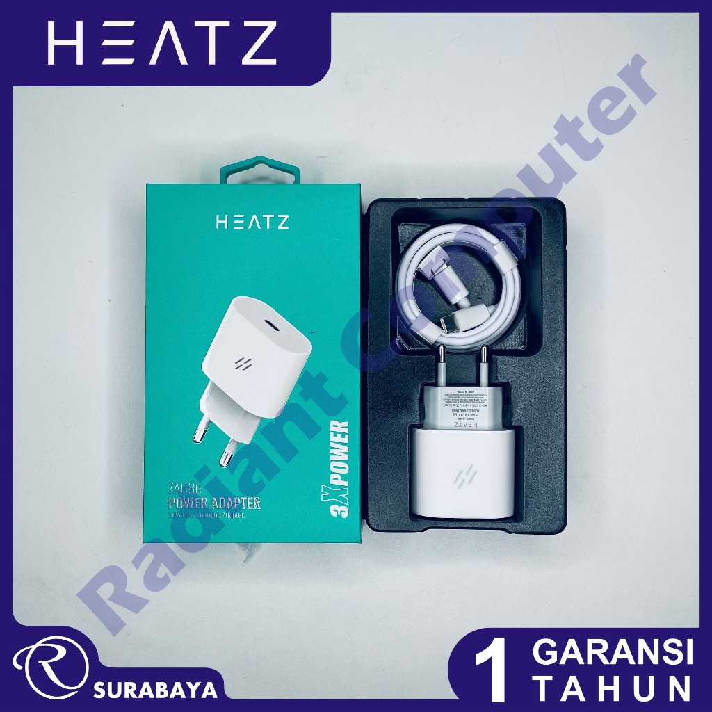 Jual Heatz ZA68e Charger 20W fast charging dengan kabel C to C | Shopee ...