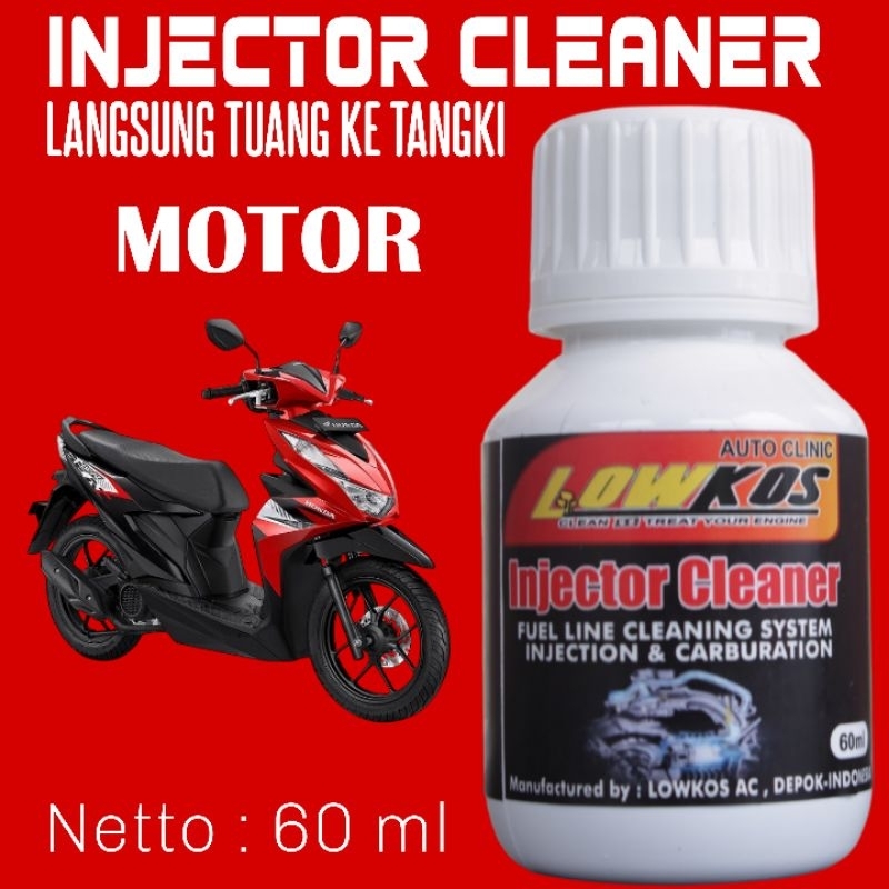 Jual LOWKOS Injector Cleaner Motor 60ml Cairan Pembersih Injektor Motor ...