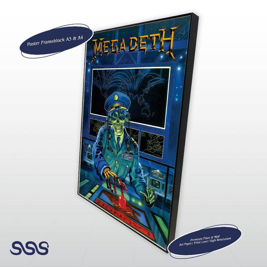 Jual POSTER MEGADETH / AESTHETIC POSTER / POSTER FRAMEBLOCK | Shopee ...