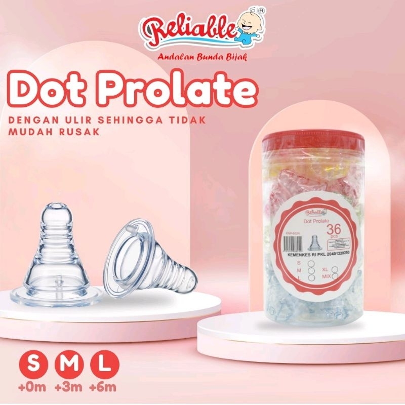 Jual Reliable Dot Prolate ulir 1Pcs - Dot Botol Susu Bayi Prolate ulir ...