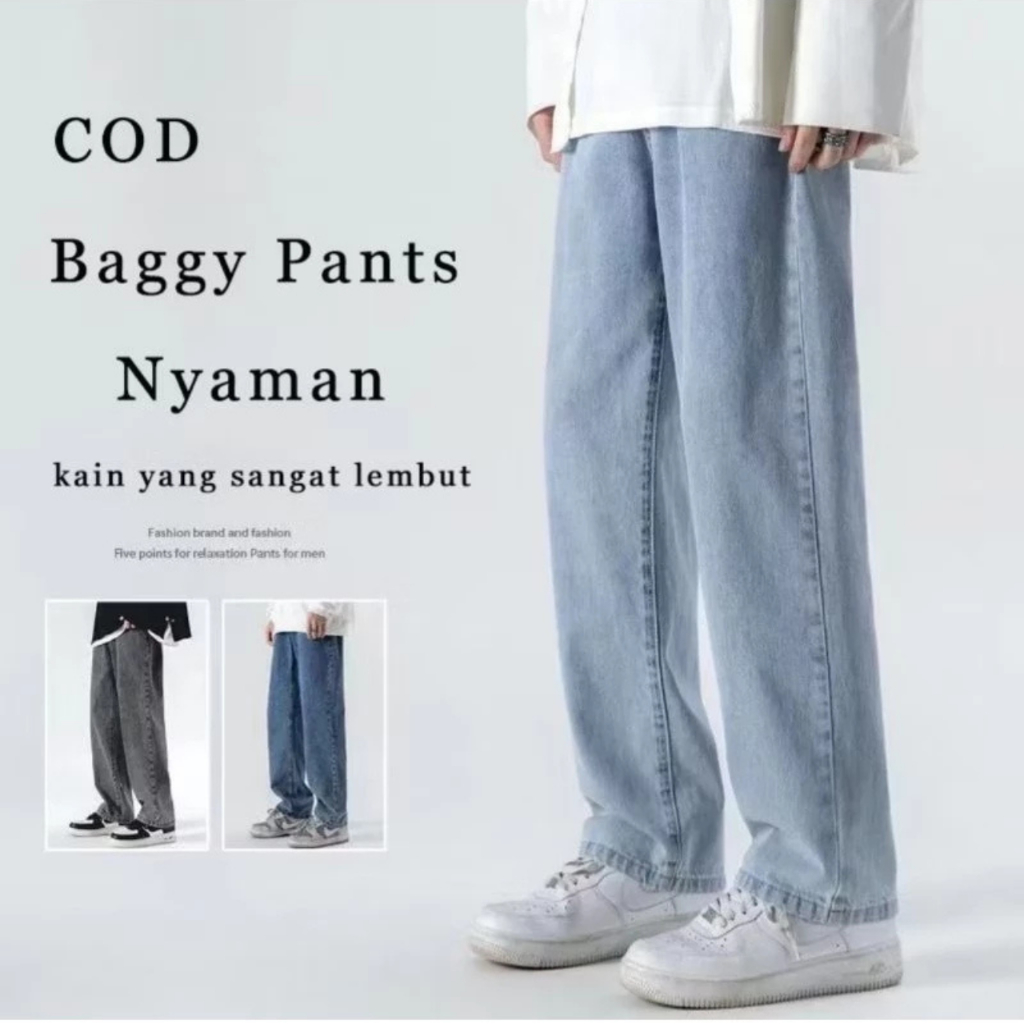Jual CELANA JEANS SKENA PRIA / CELANA PANJANG GOMBRONG KOREAN STYLE ...