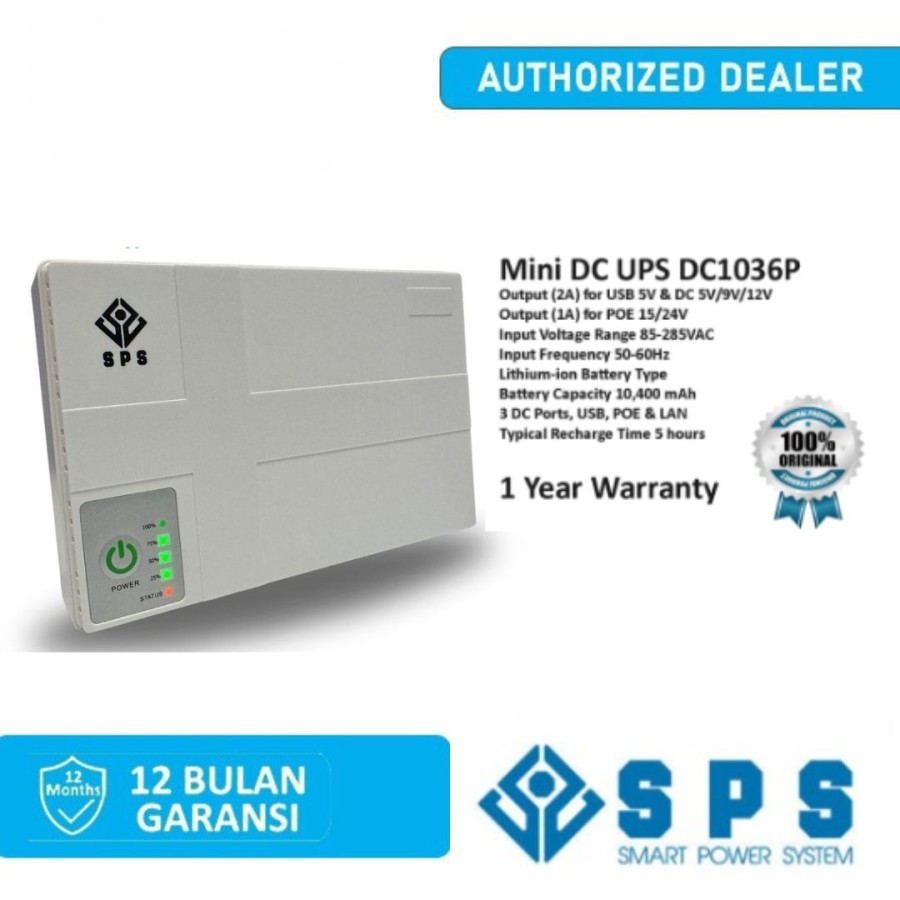 Jual SPS DC UPS Mini Powerbank Router Modem Orbit Backup Battery CCTV ...