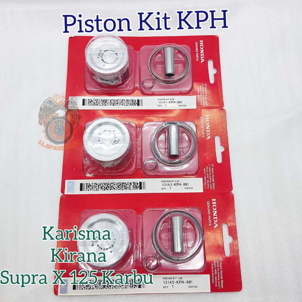 Jual Piston Kit ORI Honda KPH Karisma Kirana Supra X 125 Karbu Seher ...