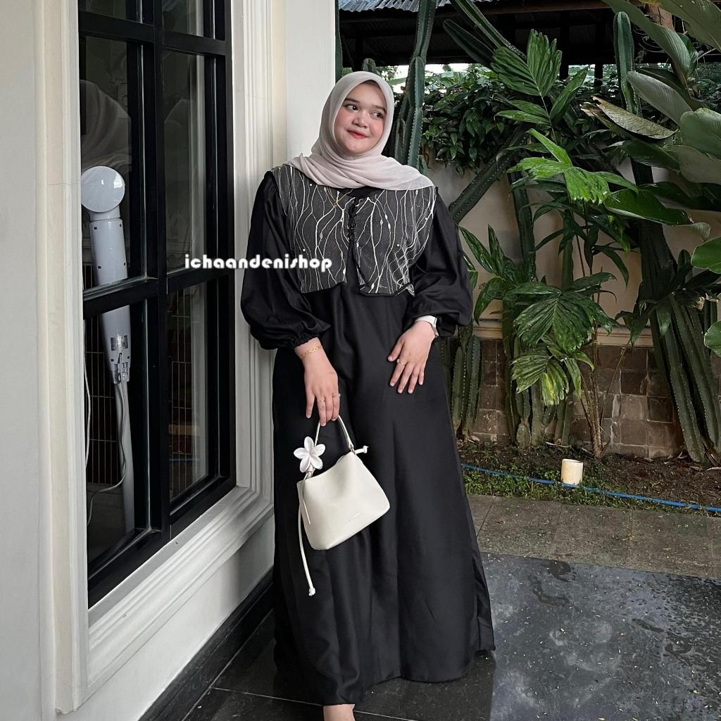 Jual ICH - Kinar Gamis Mix Tile Jumbo Gamis Wanita Big Size | Shopee ...