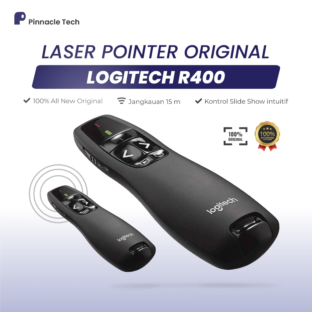 Jual Laser Pointer Logitech R400 Wireless Presenter Wireless Laser ...