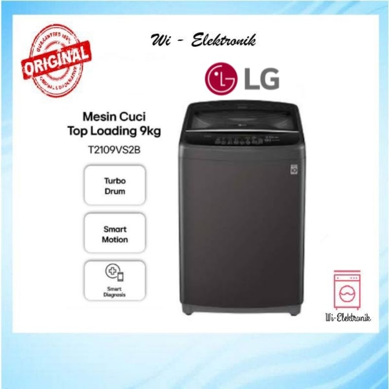 Jual Mesin Cuci 1 Tabung 9 kg LG T2109NBTM 1Tabung 9kg T 2109 NBTM Top Loading Washing Machine ...