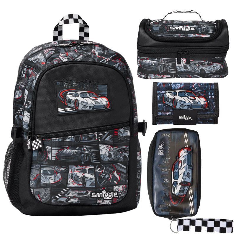 Jual Tas Smiggle Anak Laki - Laki Seri Race Car Mobil Ransel Backpack ...