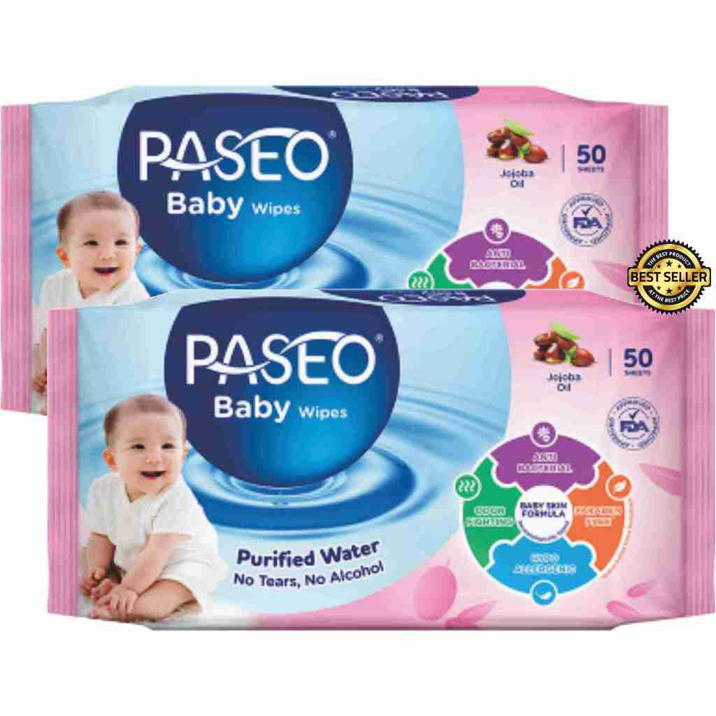 Jual Tissue tisu basah paseo baby wipes 50 sheets | Shopee Indonesia