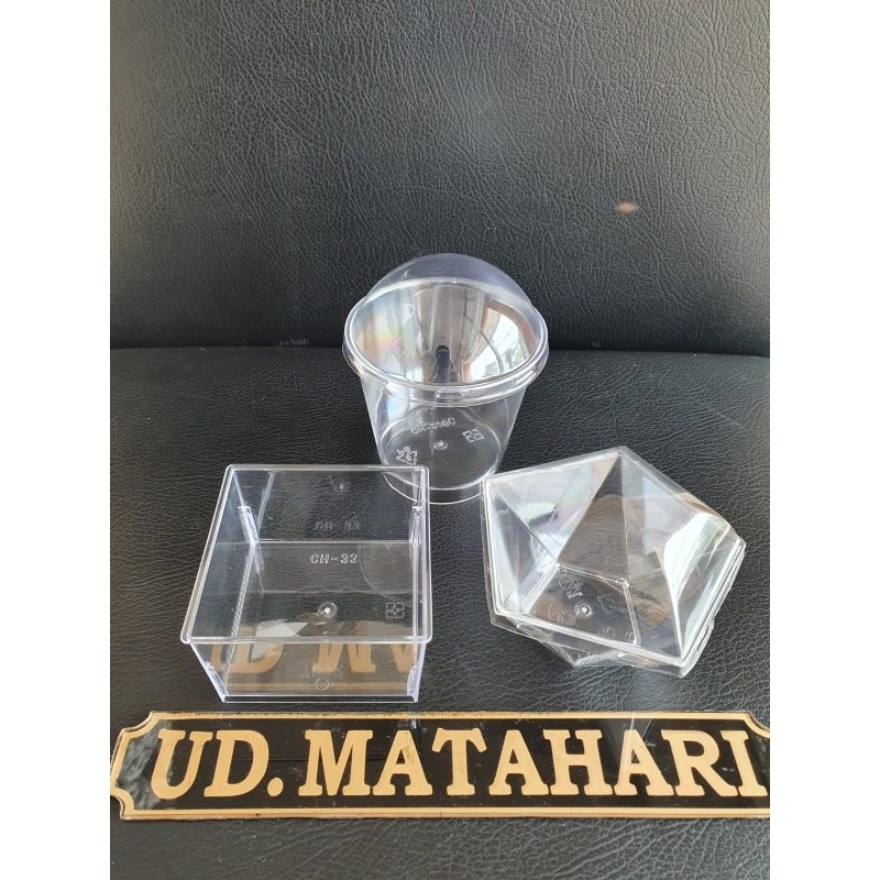 Jual Cup Puding FIM 160 Ml Akrilik +Tutup/Gelas Puding/Ch 33/acrylic ...