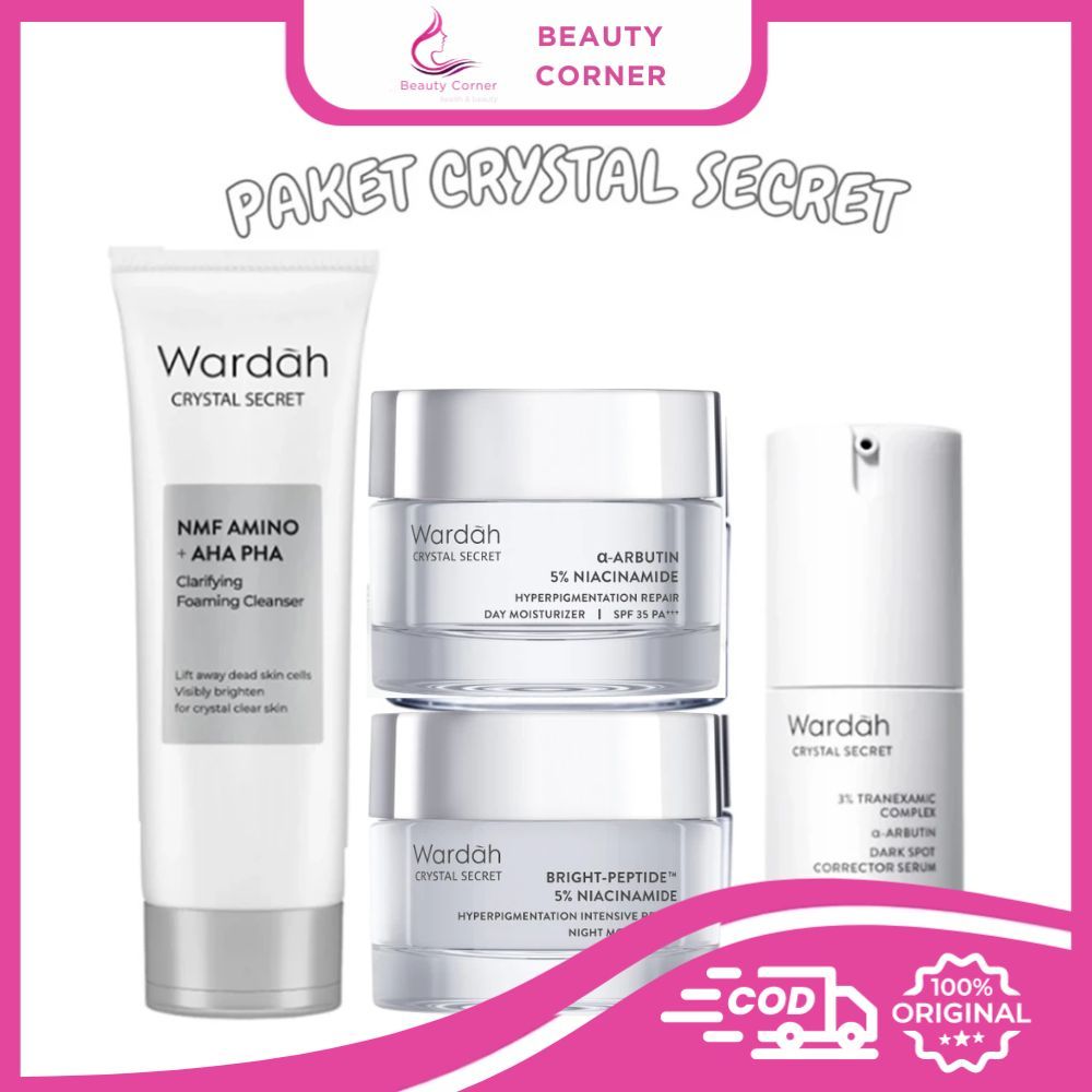 Jual [PAKET ISI 4PCS] Wardah Crystal Secret | Day Cream | Night Cream ...
